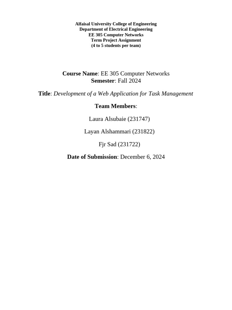 Project EE305 FA2024 | PDF | Usability | Web Development