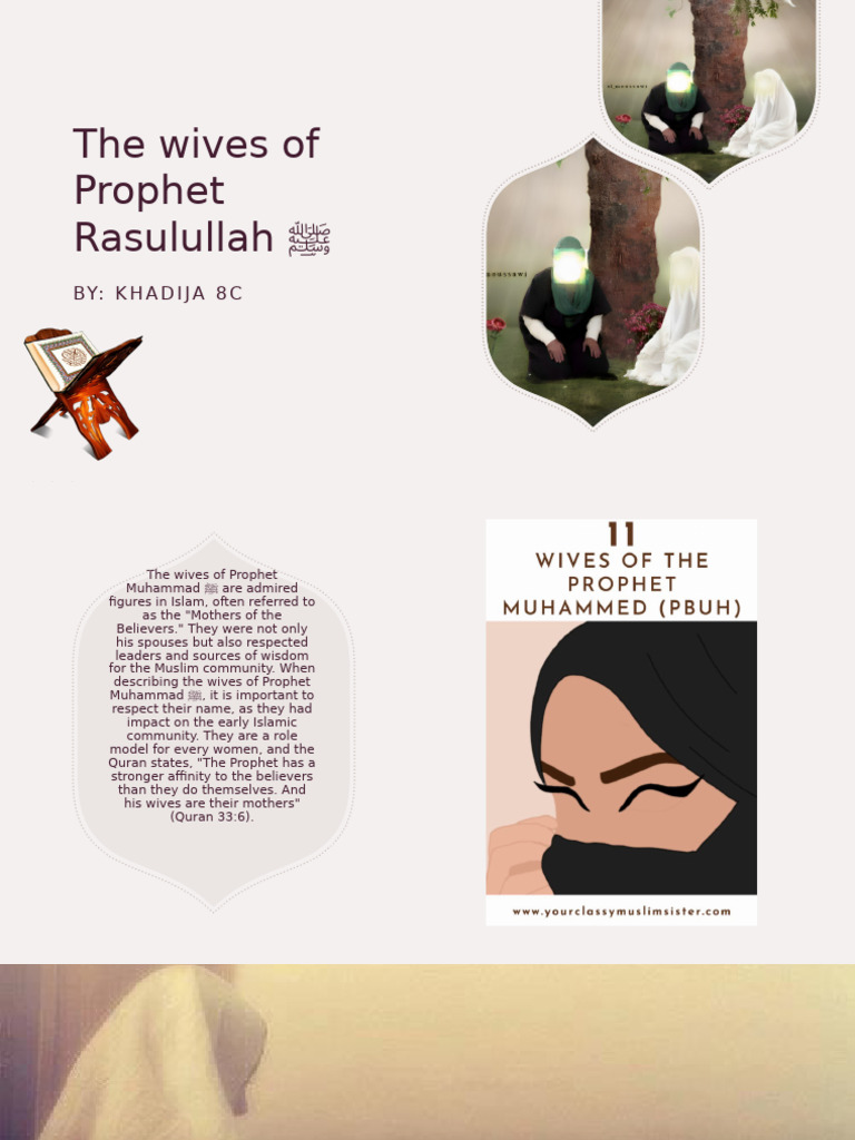 The Wives of Prophet Rasulullah | PDF | Muhammad | Prophets And ...