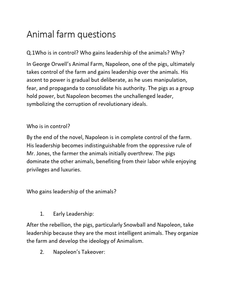 animal farm english | PDF | Communism | Vladimir Lenin