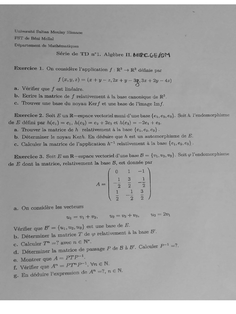 Alg2 - TDSol Serie1 | PDF
