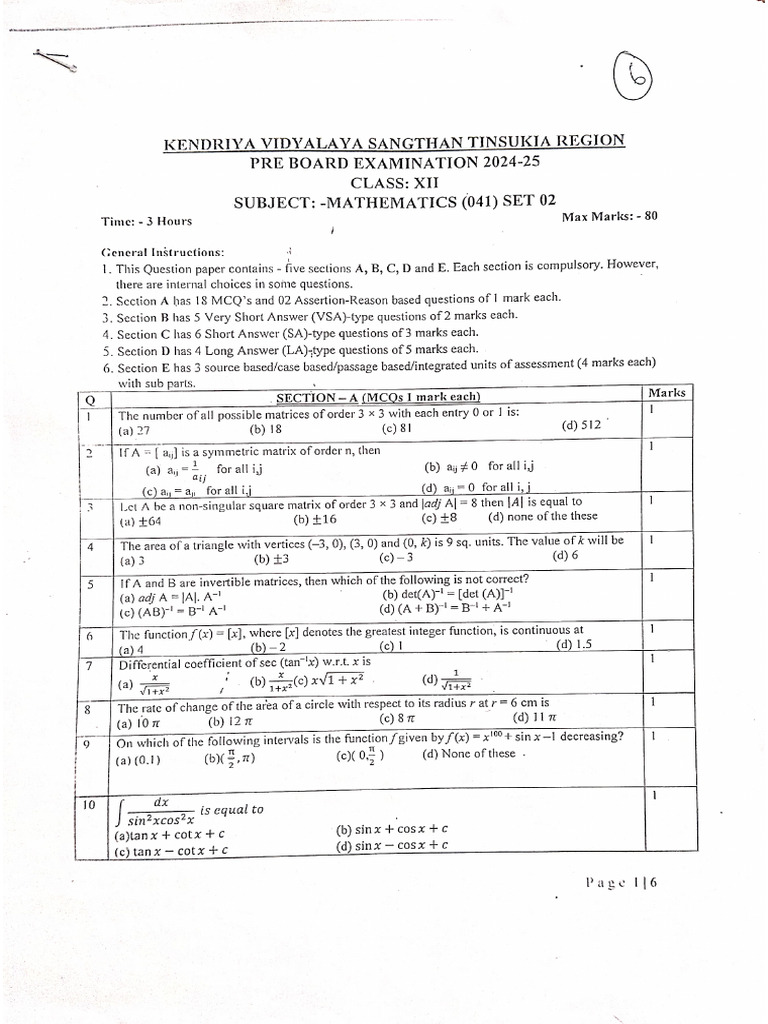 PB 1 KV Tinsukia Region | PDF