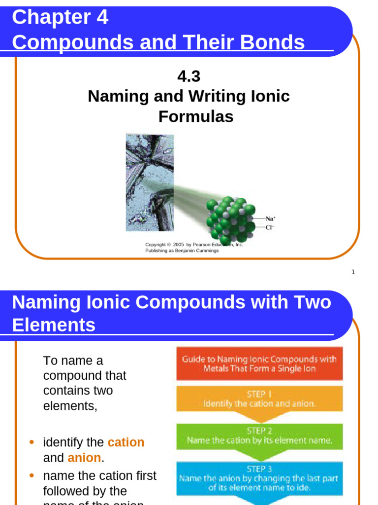 NAMING_AND_WRITING_COMPOUNDS | PDF | Ion | Ionic Bonding