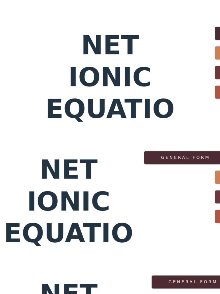 Net Ionic Equation | PDF | Ammonium | Chlorine
