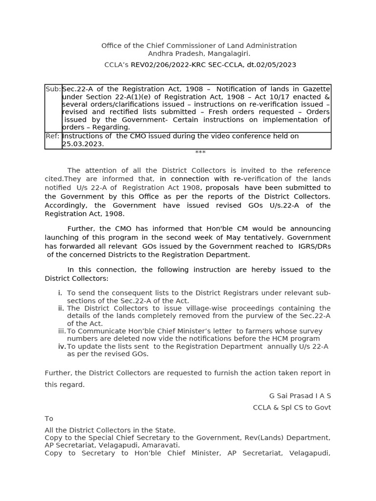 CCLA's Ref - No. REV02 - 206 - 2022 - KRC SEC-CCLA | PDF