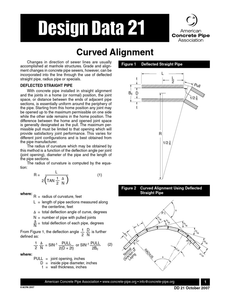Deflected Straight Pipe Alignment Guide | PDF | Curvature | Pipe (Fluid ...