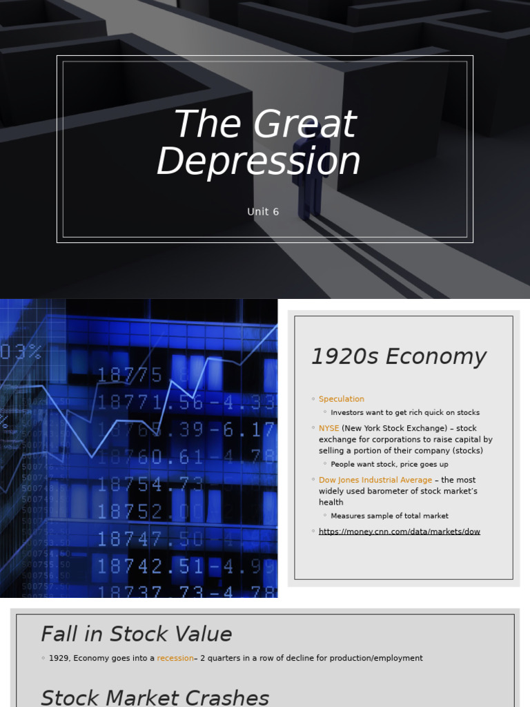 The+Great+Depression How+it+Started | PDF | Great Depression | Recession