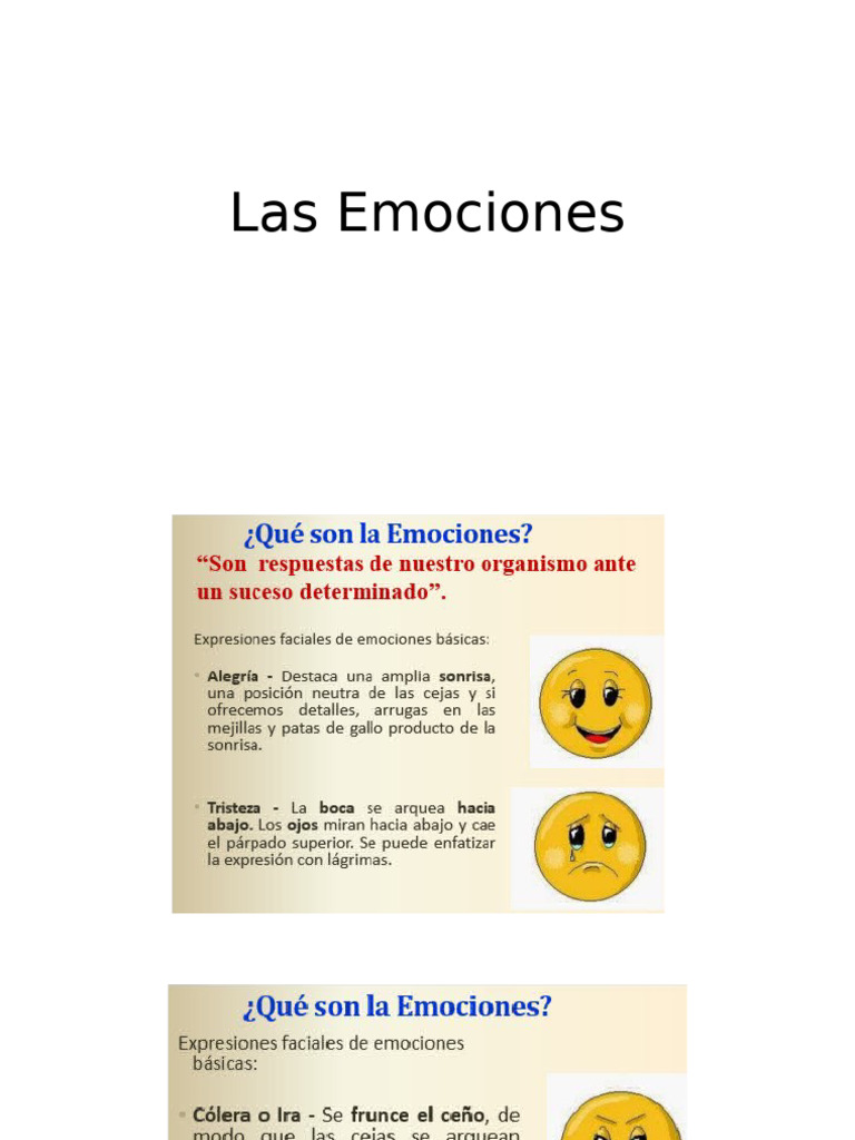 Comprendiendo las Emociones Humanas | PDF