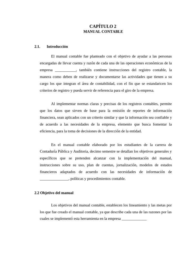 Manual Contable: Guía de Registro Eficiente | PDF | Contabilidad ...