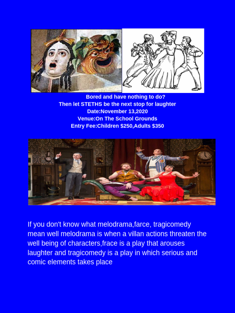 Dwayne Robinson Farce Melodrama Project | PDF