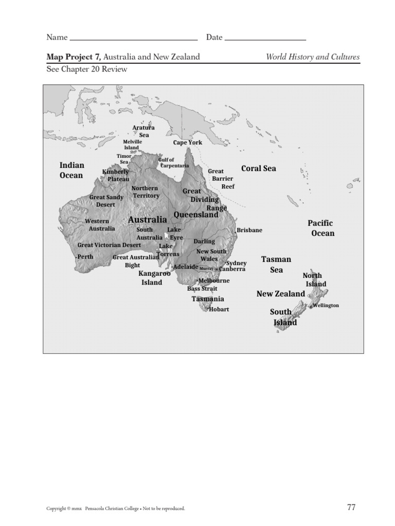 world-history-map-project-07 | PDF | Australia | Physical Geography