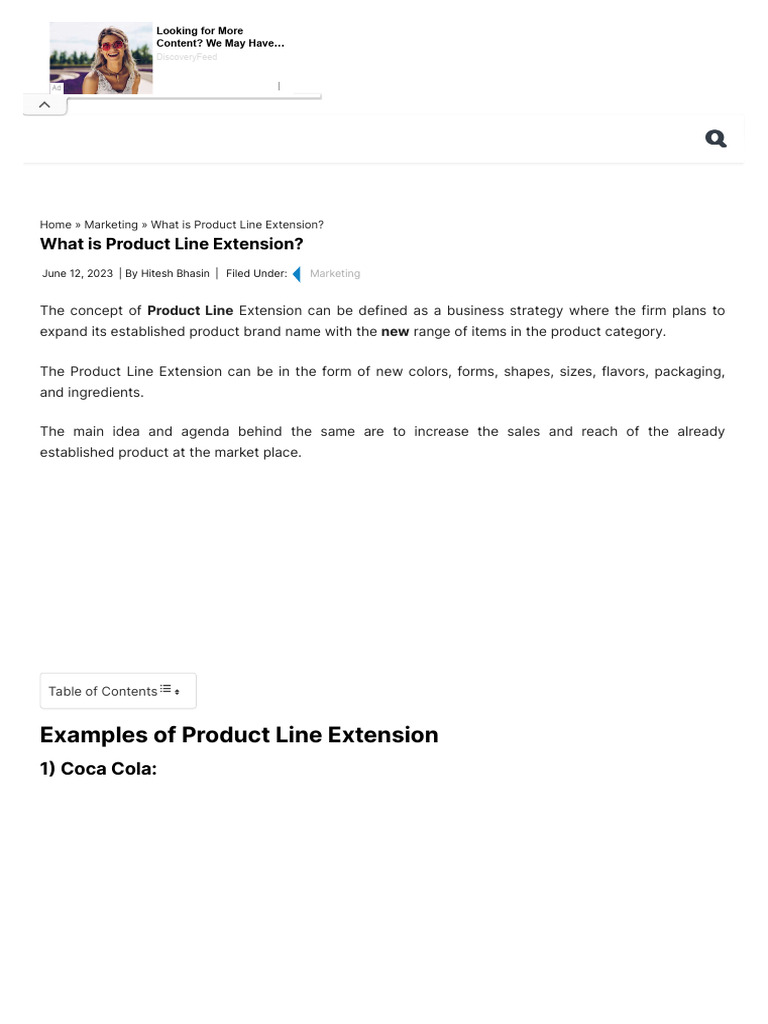 Product Line Extensions | PDF | Marketing | Brand