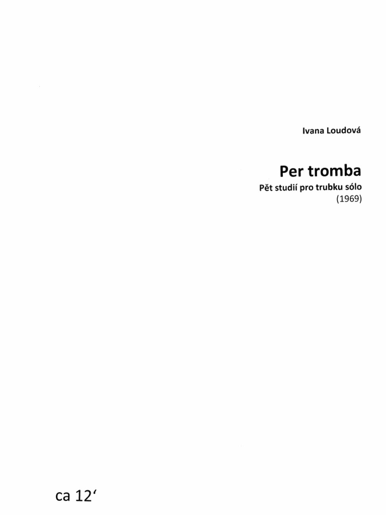 Loudová-Per-tromba (1) | PDF