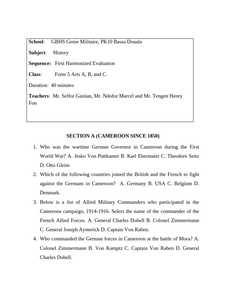 F5 1st Seq St. Julienne History | PDF | Otto Von Bismarck