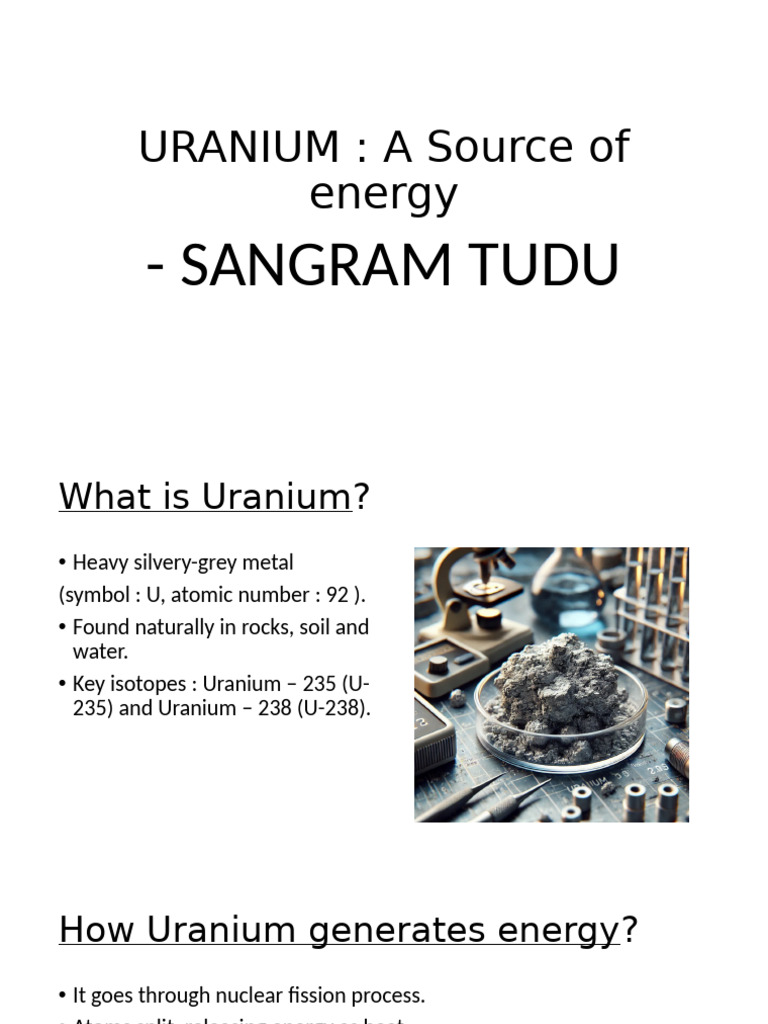 Uranium 1 | PDF