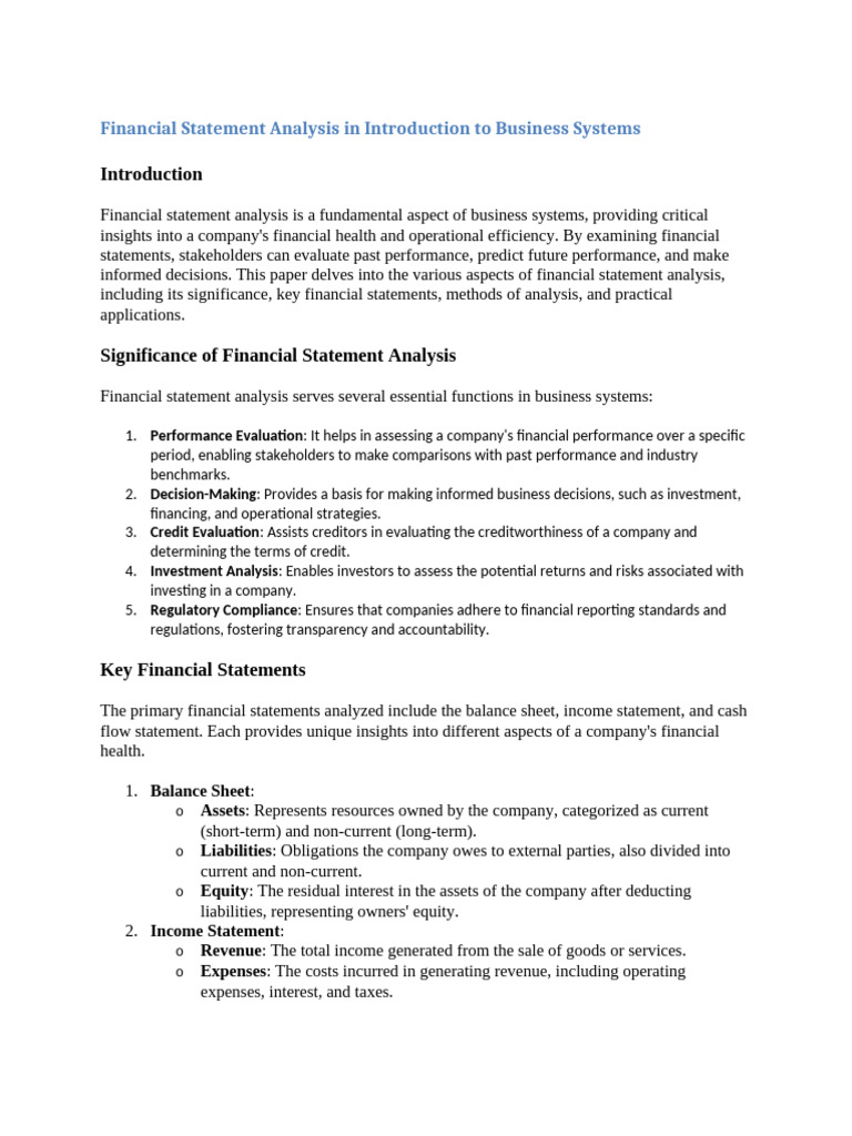 Key Financial Statements | PDF | Financial Statement | Equity (Finance)