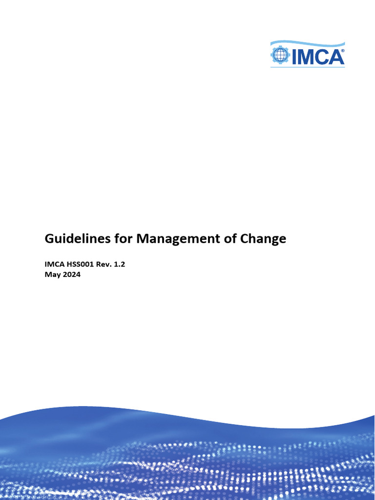 Guidelines For Management of Change | PDF | Risk | Verification And ...