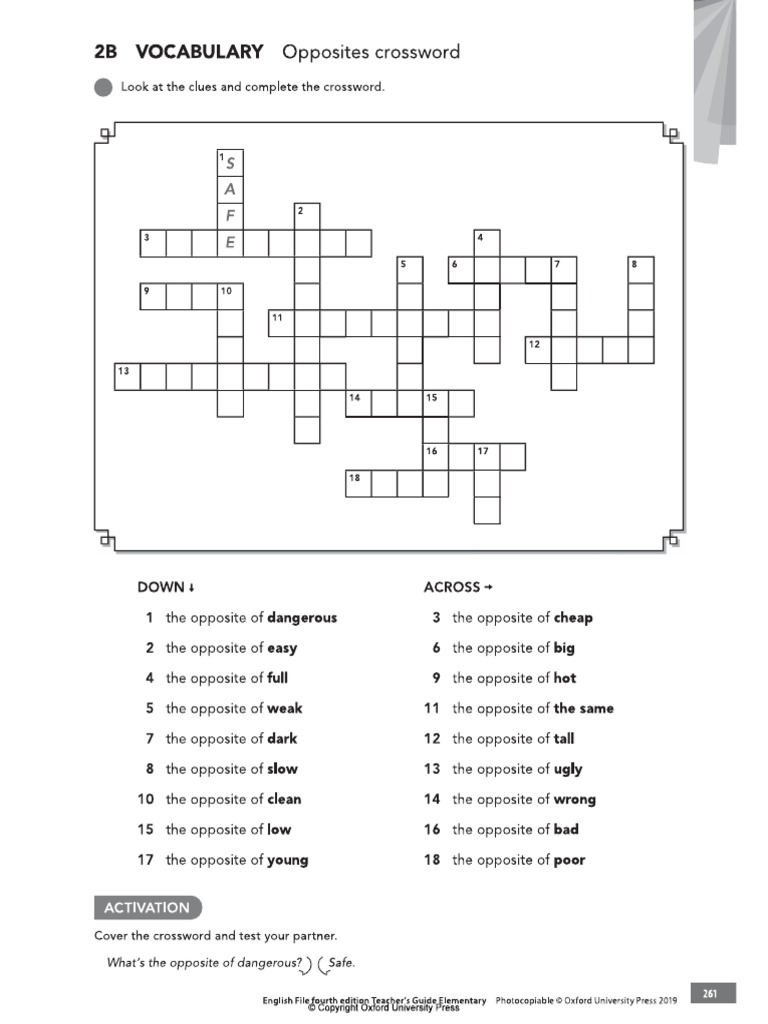 Adj Opposites A1 | PDF