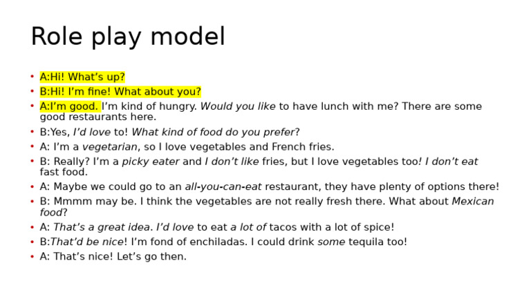 Role Play Model Es5 | PDF