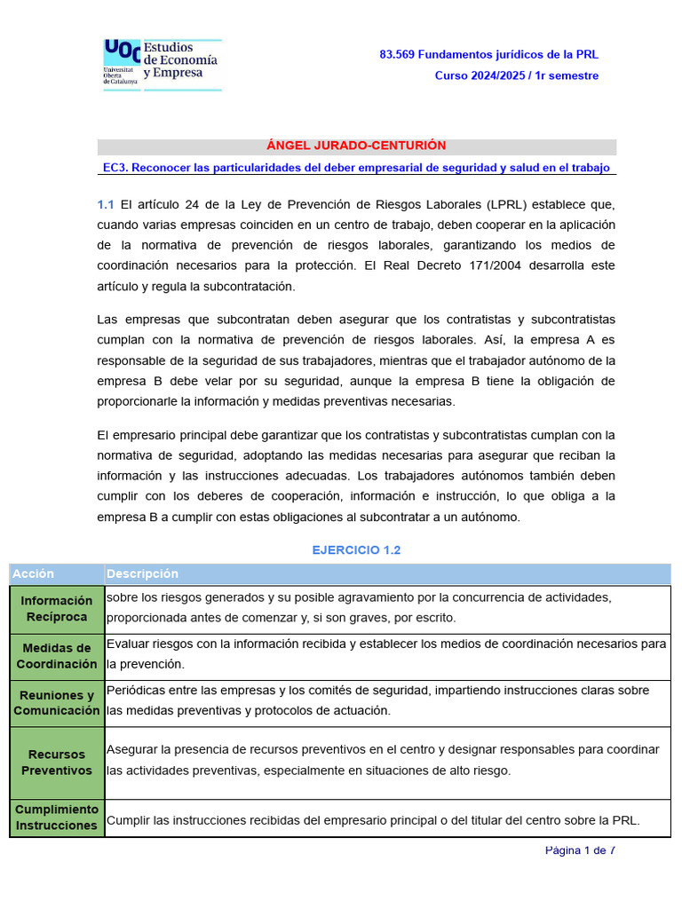 EC3 - Hoja de Respuestas | PDF | Trabajo temporal | Business
