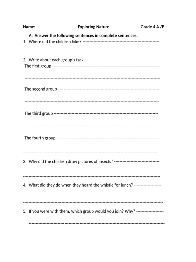 exploring nature grade 4 | PDF | Linguistics | Linguistic Morphology