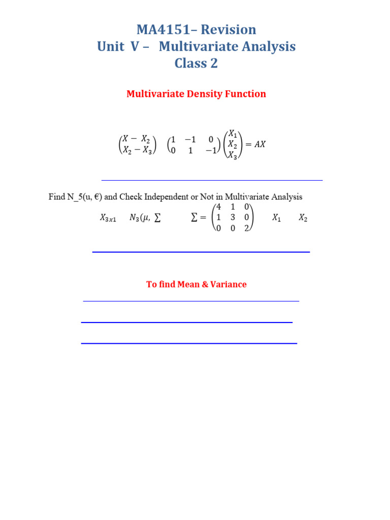 Revision - Unit V - Class 2 | PDF
