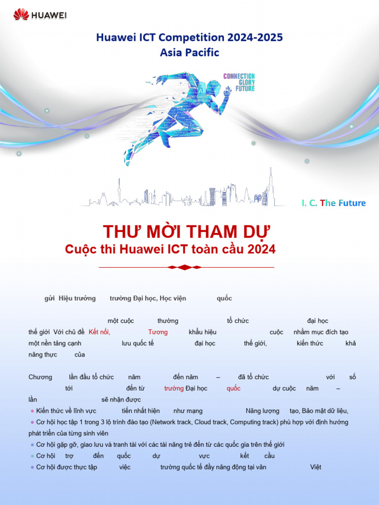 Huawei ICT Competition Invitation Letter | PDF