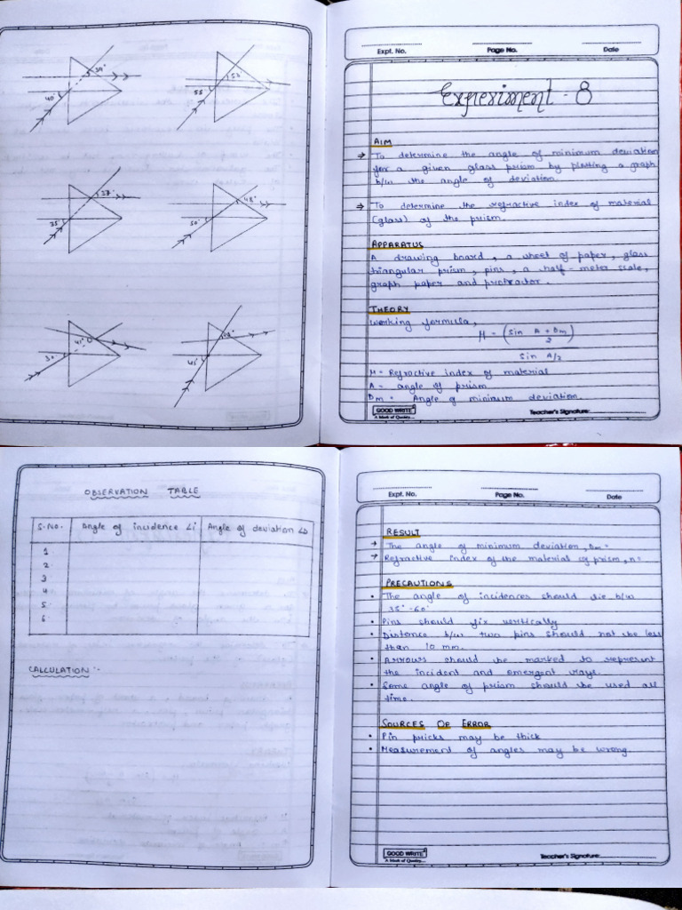 Experiment 8 PHYSICS | PDF