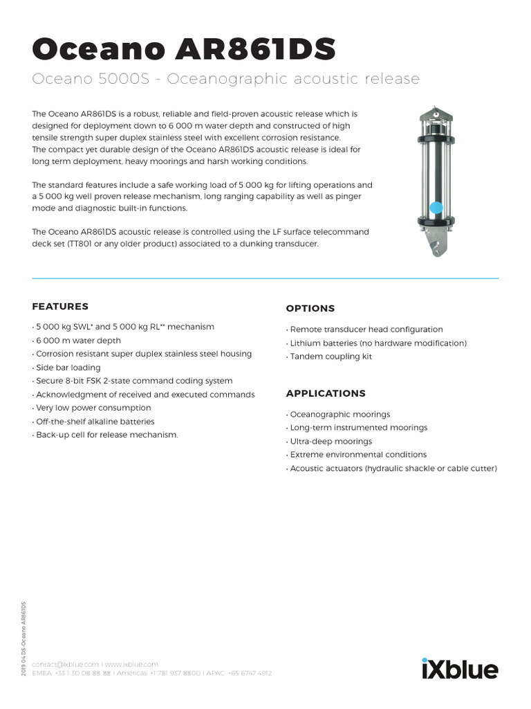 iXblue-DS-Oceano 5000S - AR861DS - 2019-04 | PDF | Microphone ...