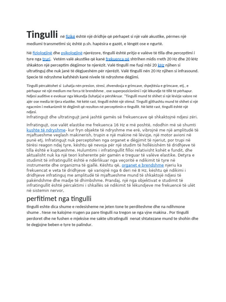 Tingulli | PDF