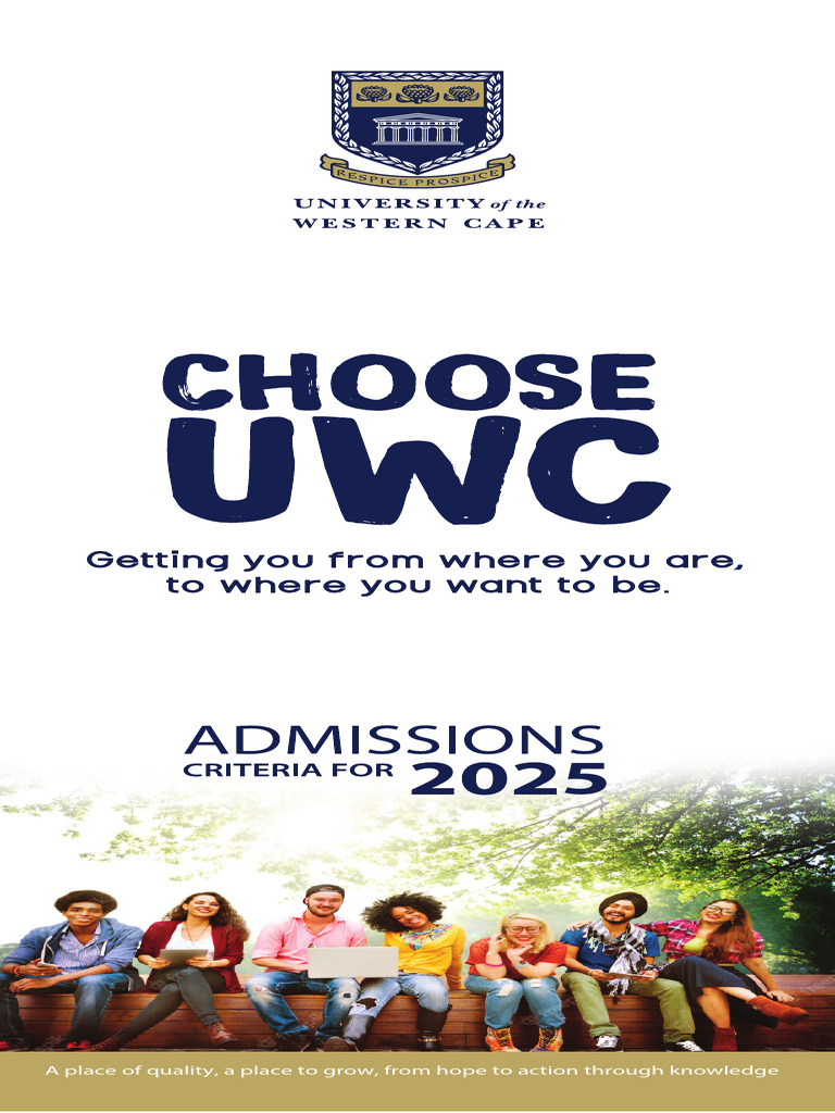 UWC Admission Requirements Guide | PDF | Dental Degree | Bachelor Of ...