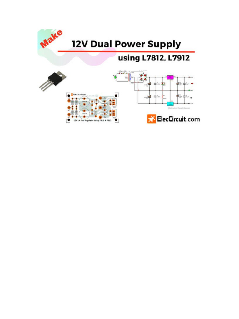 12V using 7812-7912 | PDF