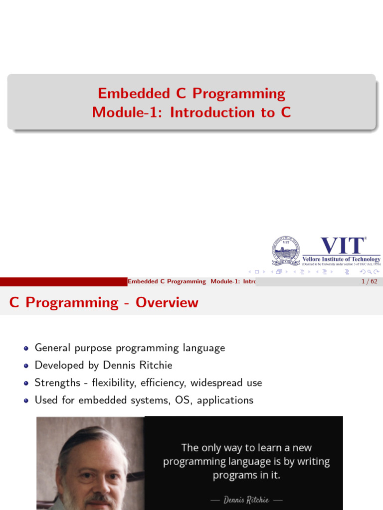 Embeddedcmodule1 New Pdf C Programming Language Integer Computer Science 0029