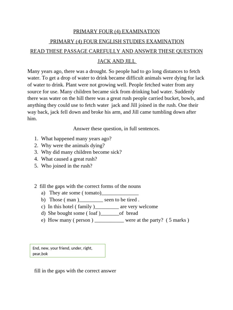 PRIMARY FOUR | PDF | Language Families | Linguistic Typology