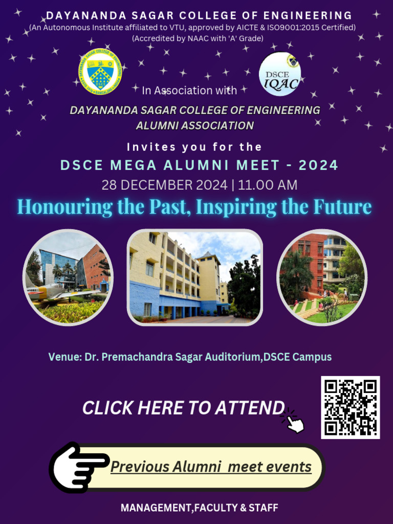 Dsce Mega Alumni Meet - 2024 28 December | PDF