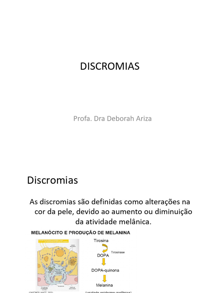 Discromias: Tipos e Causas da Pele | PDF | Dermatologia | Sistema ...