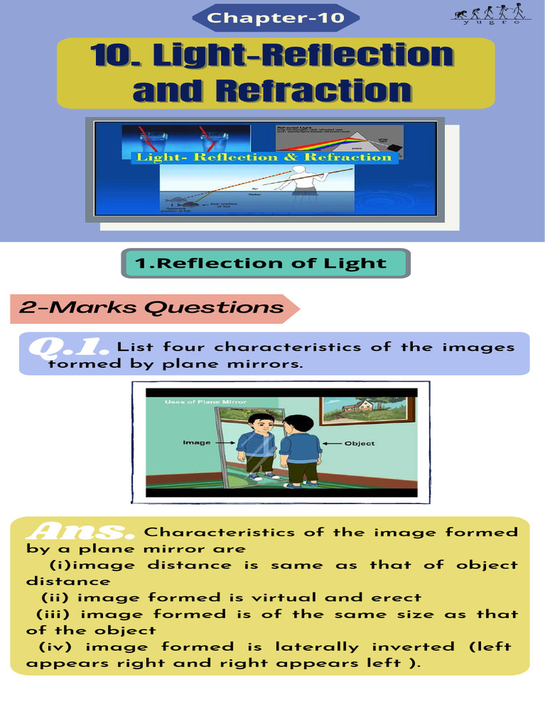 Light Reflection and Mirror Properties | PDF | Mirror | Glass ...