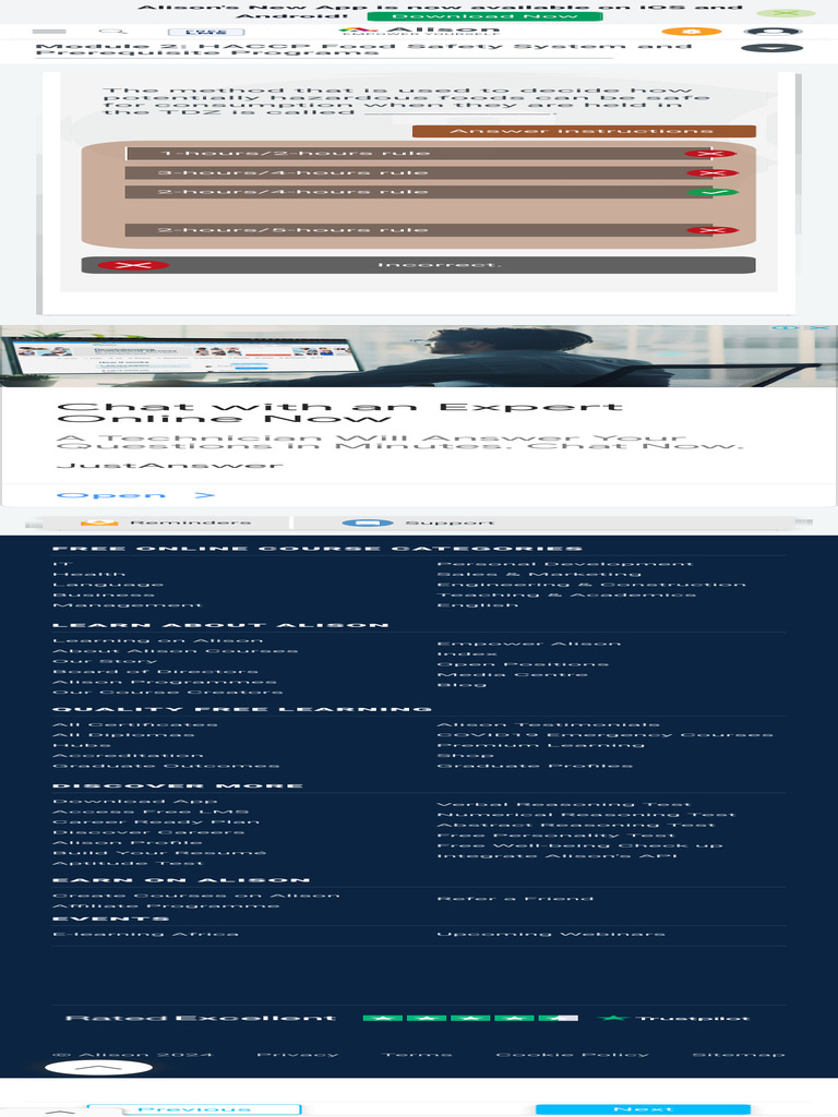 HACCP Prerequisite Programs (Part 4) Free Online | PDF | Educational Technology