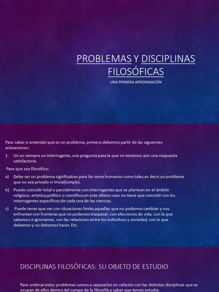 Distintas Disciplinas Filosoficas | PDF | Conocimiento | Realidad