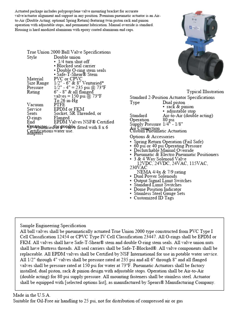 Acttech Act Pavpo T Act Uadvpph T | PDF | Valve | Actuator