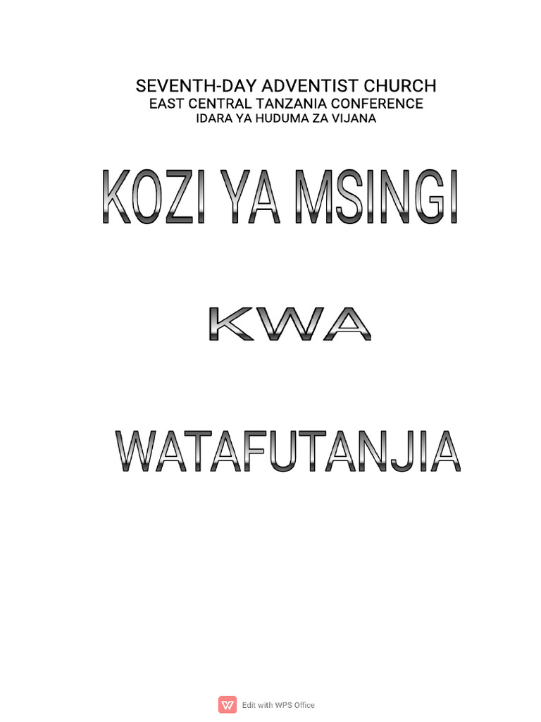 Kozi Ya Msingi PFC | PDF