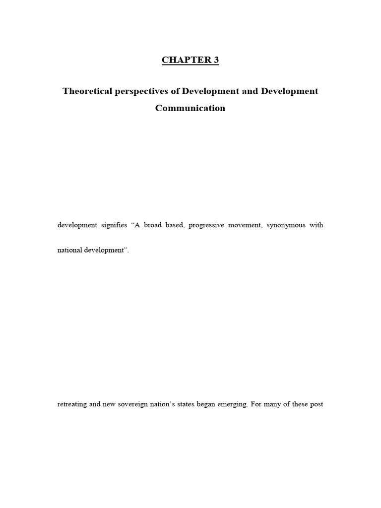 Development Perspectives | PDF | World Systems Theory | Behavior