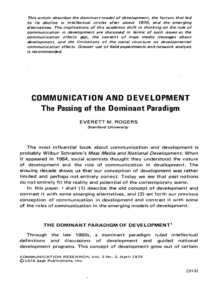 Alternative Pathways To Development | PDF | Communication | Experiment
