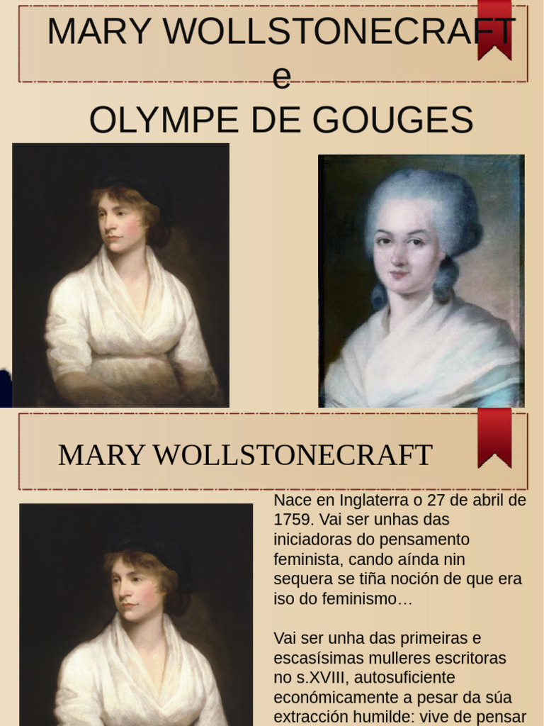 Mary Wollstonecraft e Olympia de Gouges | PDF