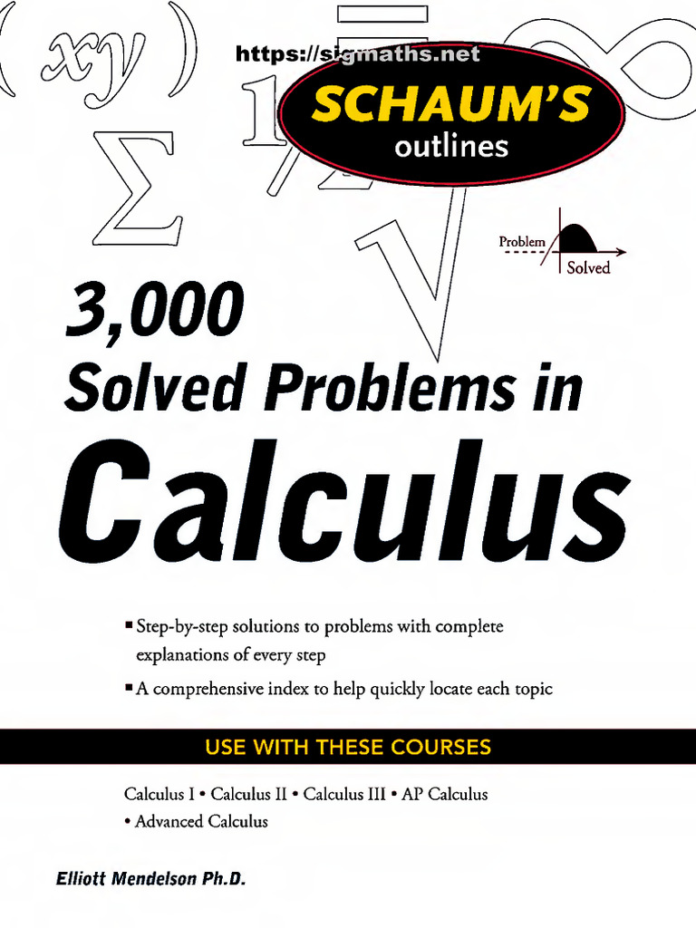 Calculus Solved 3000 Problems | PDF