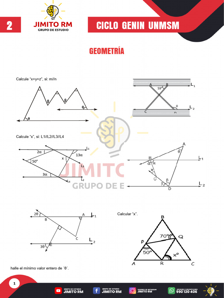 Geometria - Tema 2 | PDF | Triángulo | Geometría Elemental