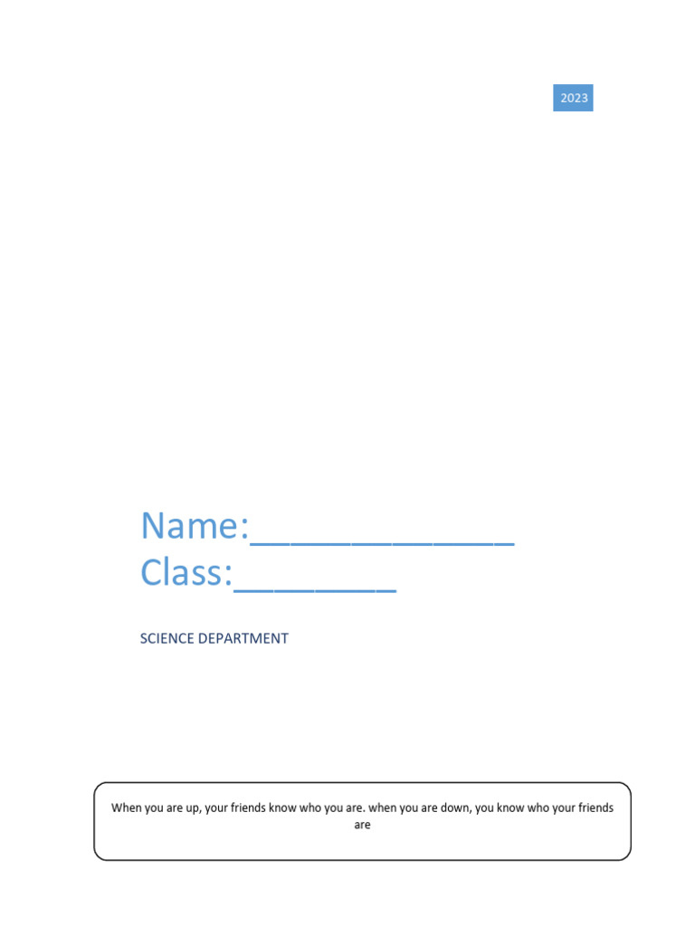 Science Department Friendship Insights | PDF