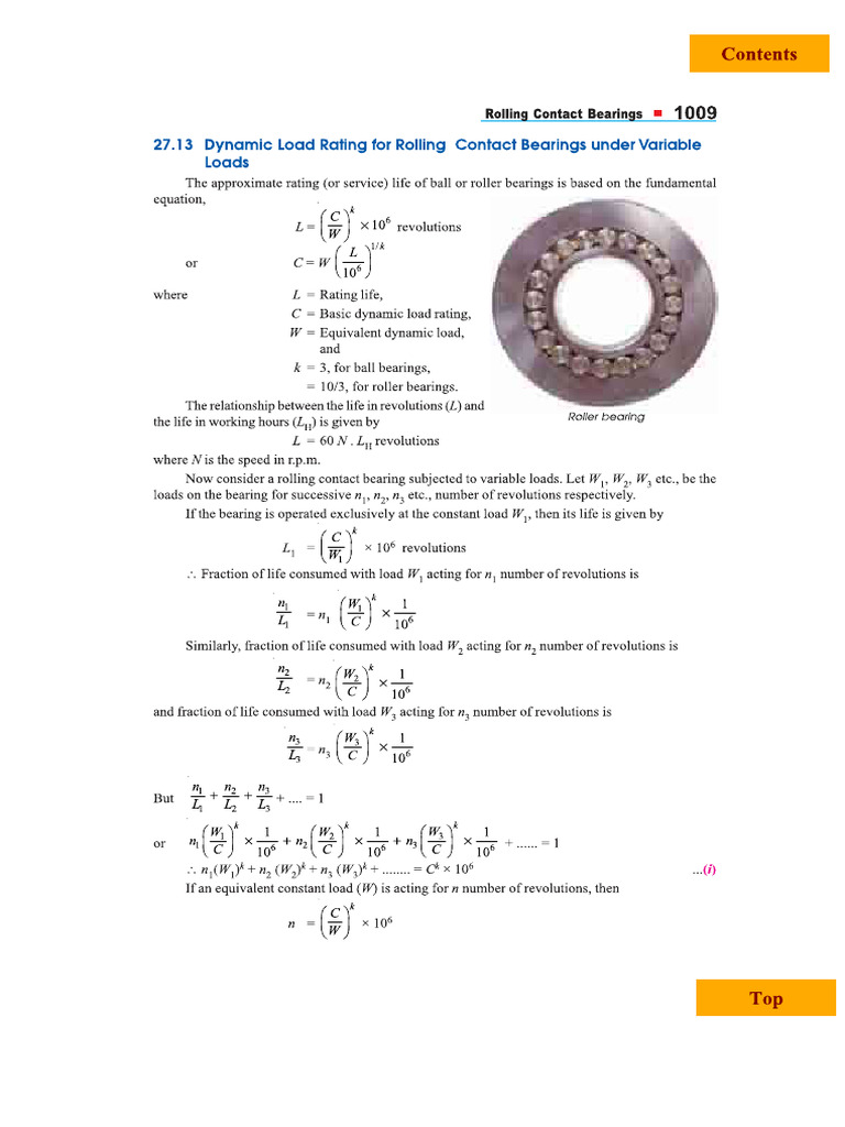 Bearing Calculations Part1 | PDF