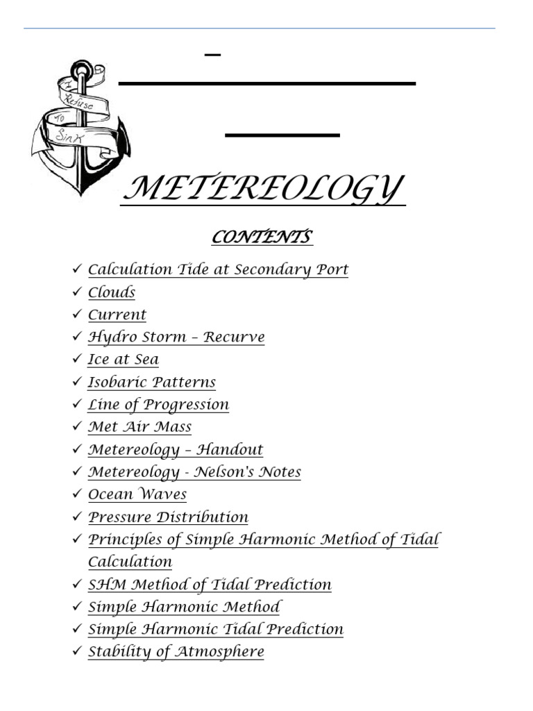 1538708014OWAYS Phase 1 Meteorology Notes | PDF