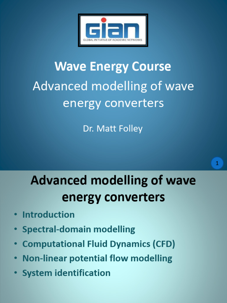 Advanced Wave Energy Modelling Techniques | PDF | Computational Fluid ...