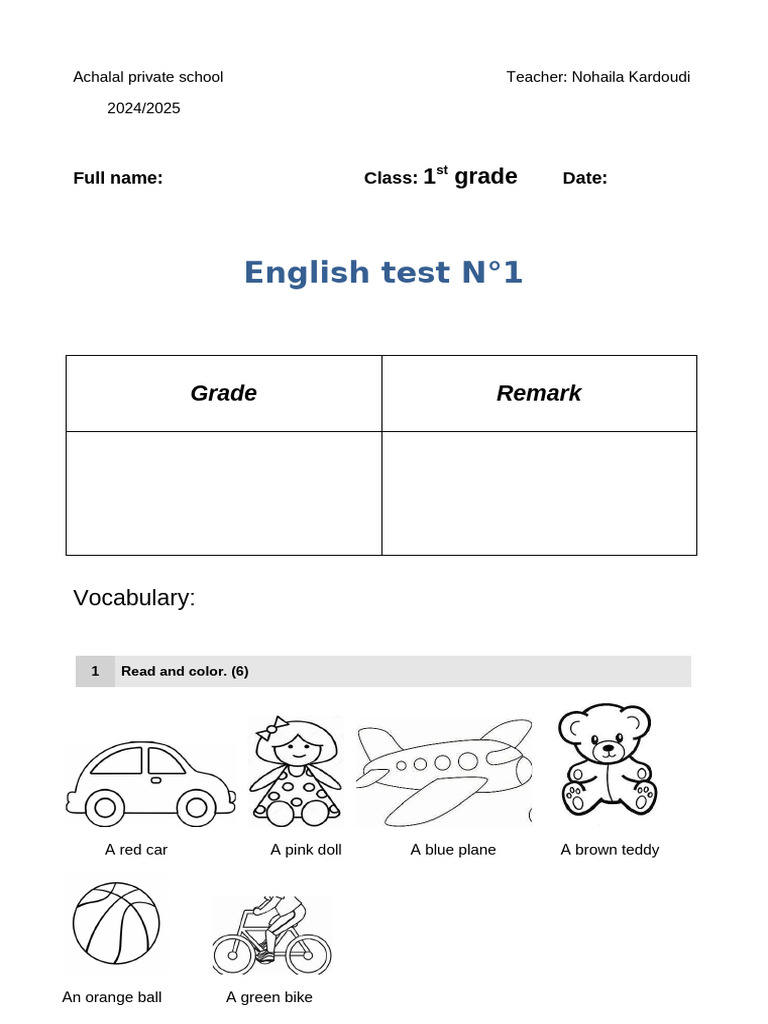1st grade | PDF